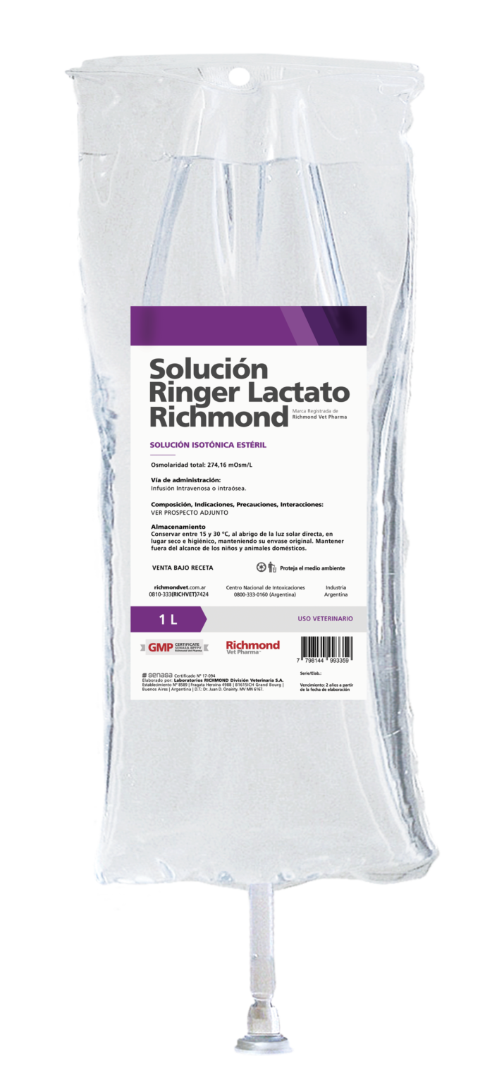 Ringer Lactato Richmond Vet Pharma